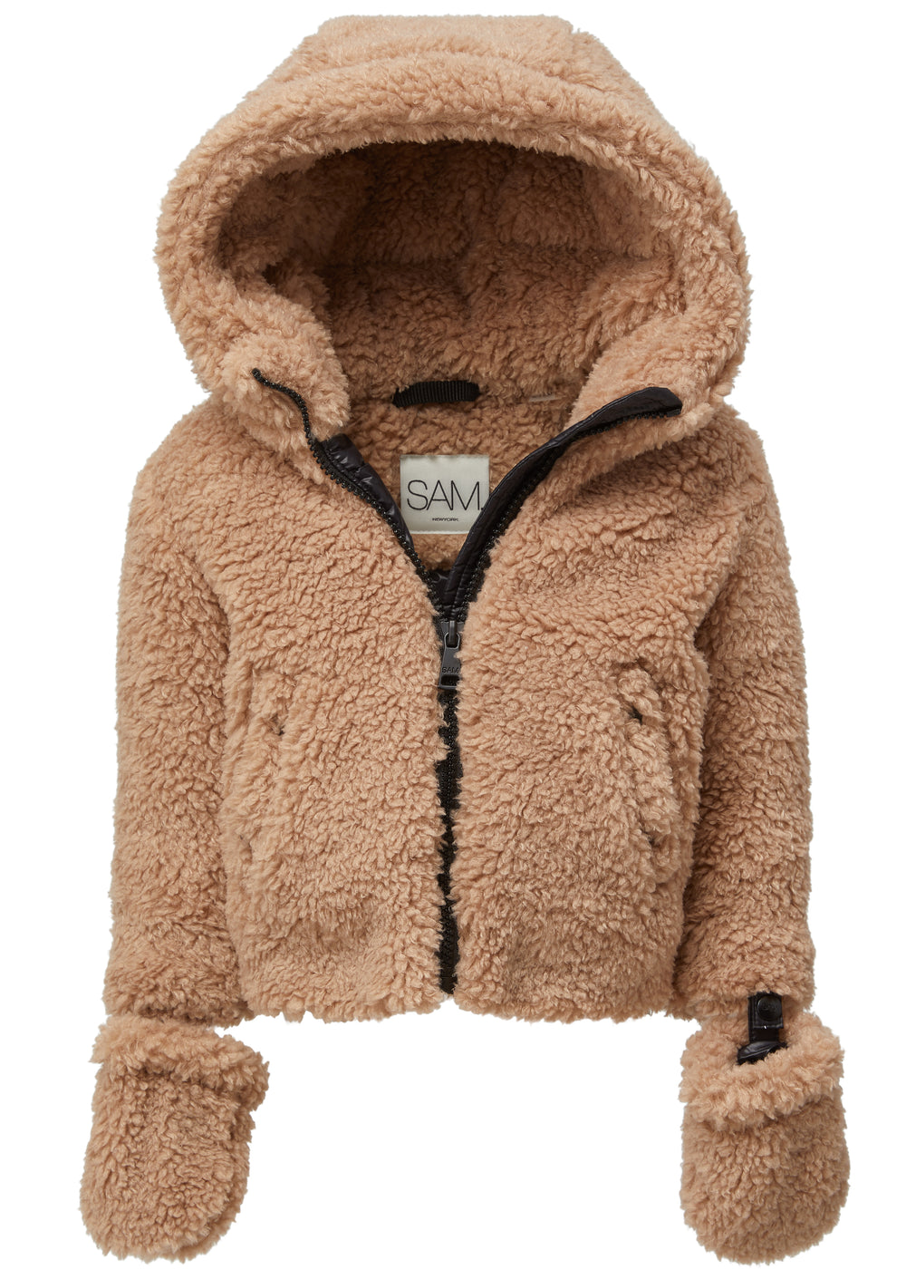 SAM Baby SNOWBALL sherpa jacket in camel | SAM.